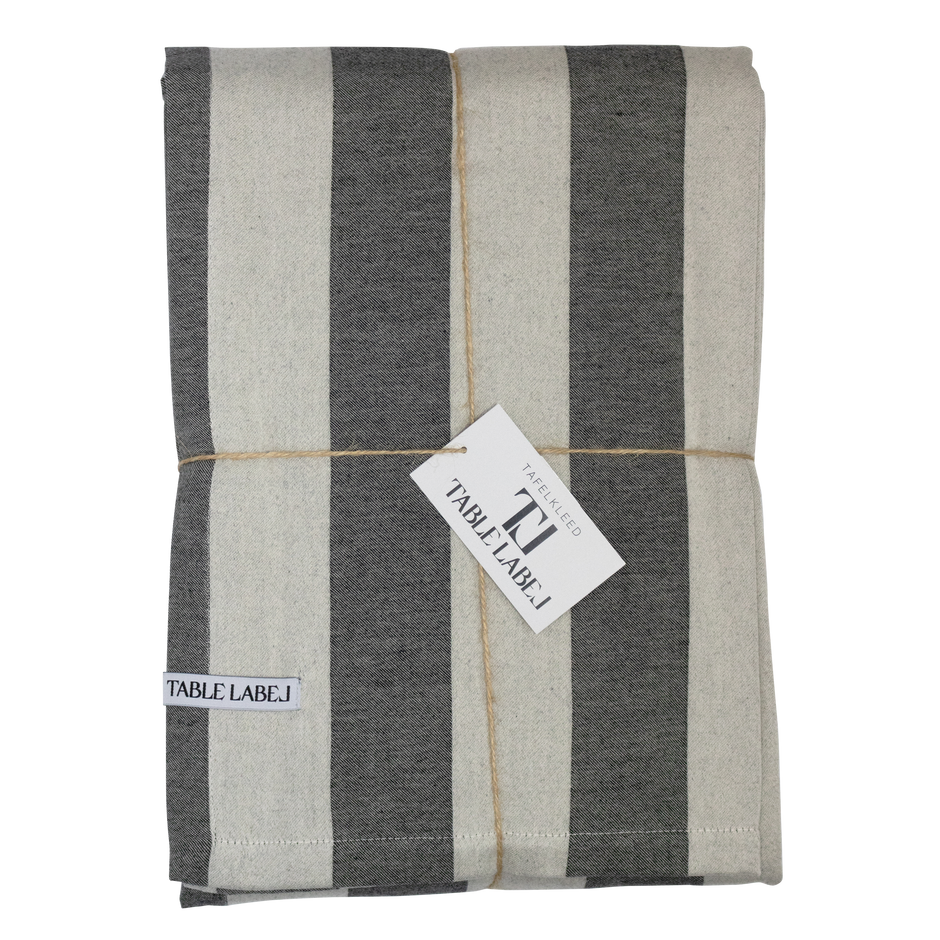 Table Label - Antraciet Tafelkleden van 100% Katoen